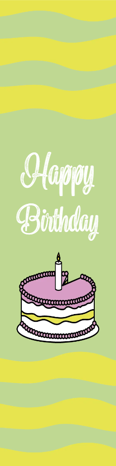 6x24 Birthday Custom Yard Signs