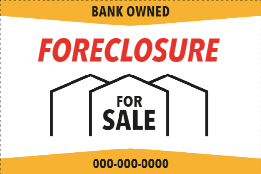 Foreclosure Yard Signs - Custom Lawn Signs - Ships Overnight