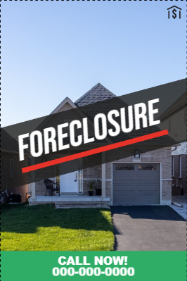 Foreclosure Yard Signs - Custom Lawn Signs - Ships Overnight