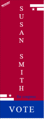 9x24 Political Yard Signs - Customizable Lawn Signs